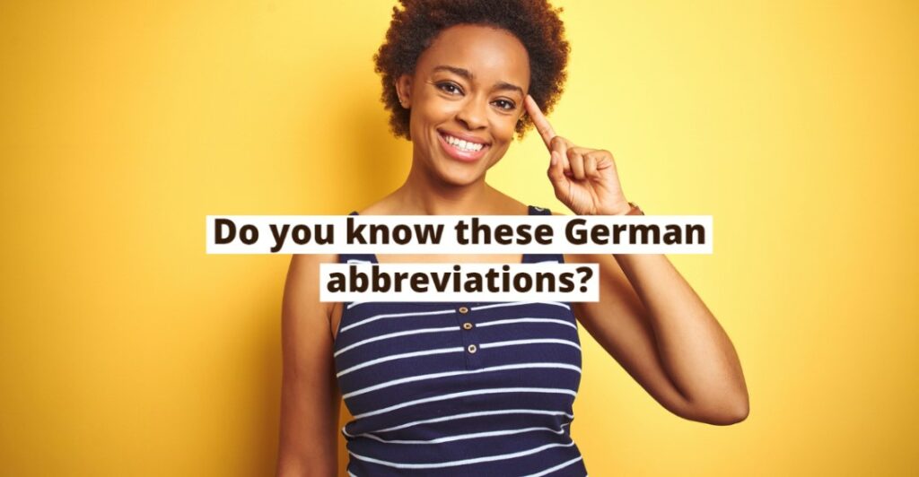 25 German abbreviations you need to know - Lingoda