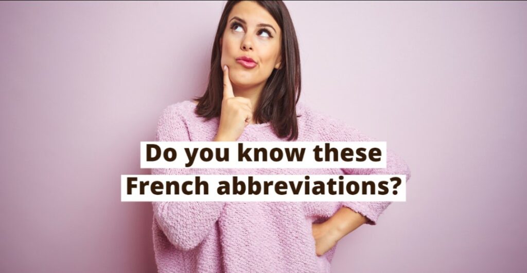 Popular French Abbreviations You Need to Know! - Lingoda - Online ...